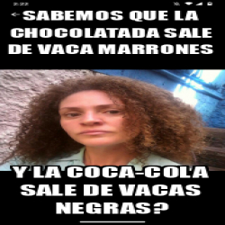 Meme Personalizado - Sabemos que la chocolatada sale de vaca marrones Y ...