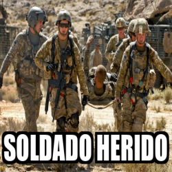 Meme Personalizado - Soldado herido - 32309712