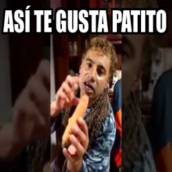Meme Personalizado - así te gusta patito - 32309943