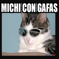 Meme Personalizado - michi con gafas - 32324909
