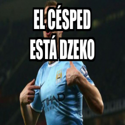 Meme Personalizado - EL CÉSPED ESTÁ Dzeko - 32329115