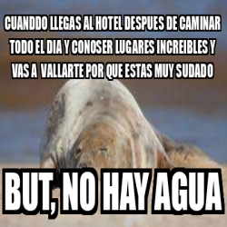 Meme Personalizado - cuanddo llegas al hotel despues de caminar todo el ...