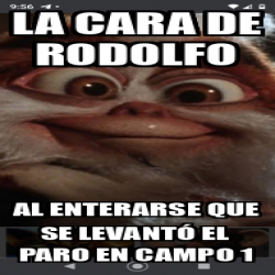Meme Personalizado - La cara de Rodolfo Al enterarse que se levantó el ...