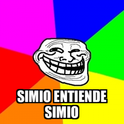 Meme Troll - Simio entiende simio - 32353971