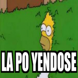 Meme Personalizado - la po yendose - 32358309