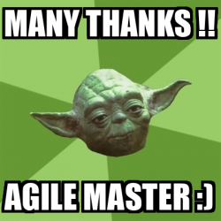 Meme Yoda - many thanks !! agile master :) - 32363262