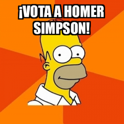 Meme Homer - ¡vota a homer simpson! - 32368075