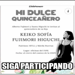 Meme Personalizado - Siga participando - 32376263