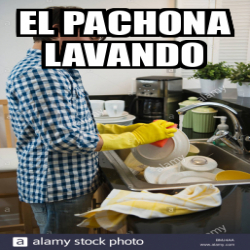 Meme Personalizado - El pachona lavando - 32383506