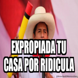 Meme Personalizado - Expropiada tu casa por ridicula - 32395174