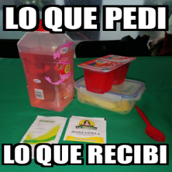Meme Personalizado - LO QUE PEDI LO QUE RECIBI - 32407480