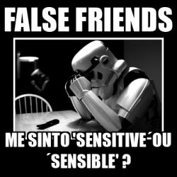 Meme Sad Trooper - False Friends Me sinto 'sensitive´ou ´sensible ...