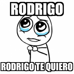 Meme Por favor - RODRIGO RODRIGO TE QUIERO - 32443691