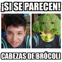 Meme Personalizado - ¡Si se parecen! Cabezas de brócoli - 32458930
