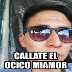 Meme Personalizado - Callate el ocico miamor - 32464942