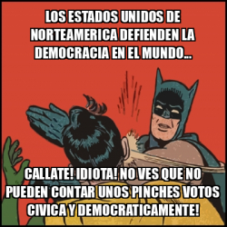 Meme Batman slaps Robin - Los estados unidos de norteamerica defienden ...