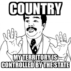 Meme Ay Si - Country My territory is controlled by the state - 32509195