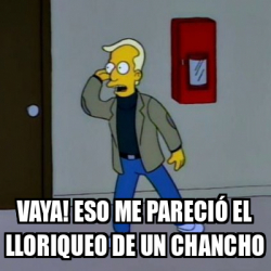 Meme Personalizado - Vaya! Eso me pareció el lloriqueo de un chancho ...