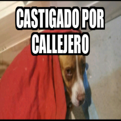 Meme Personalizado - Castigado por callejero - 32537949