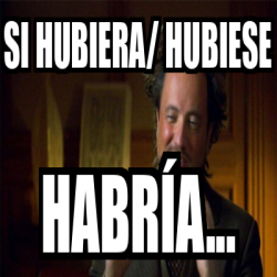 Meme Personalizado - Si hubiera/ hubiese habría... - 32546771