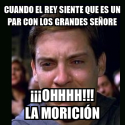 Meme crying peter parker - cuando el rey siente que es un par con los ...