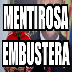 Meme Personalizado - mentirosa embustera - 32559013