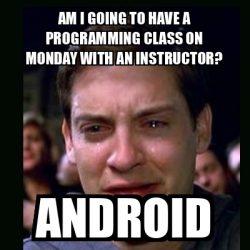 Meme crying peter parker - am I going to have a programming class on ...