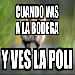 Meme Personalizado - cuando vas a la bodega y ves la poli - 32082280