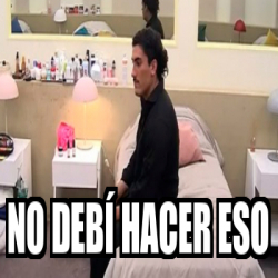 Meme Personalizado - No debí hacer eso - 33101393