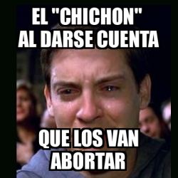 Meme crying peter parker - el "chichon" al darse cuenta que los van ...
