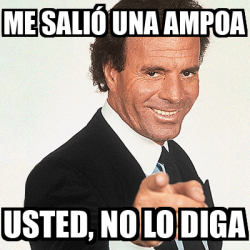 Meme Julio Iglesias - me salió una ampoa usted, no lo diga - 33105140