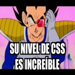 Meme Personalizado - su nivel de CSS es increíble - 33111934