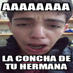 Meme Personalizado - AAAAAAAA La concha de tu hermana - 33122612