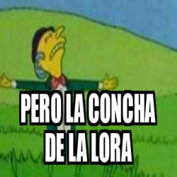 Meme Personalizado - PERO LA CONCHA de la lora - 33125404