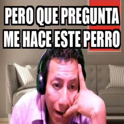 Meme Personalizado - Pero que pregunta me hace este perro - 33128372