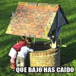 Meme Personalizado - . - que bajo has caído - 33132012