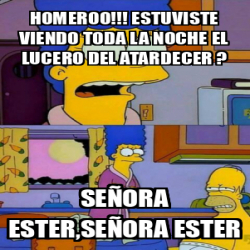 Meme Personalizado - Homeroo!!! Estuviste viendo toda la noche el ...