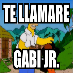 Meme Personalizado - Te llamare Gabi jr. - 33135455