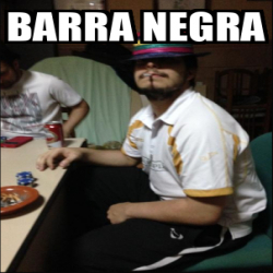 Meme Personalizado - barra negra - 33140787