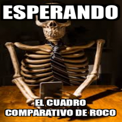 Meme Personalizado - Esperando El cuadro comparativo de Roco - 33142074