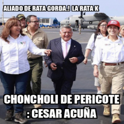 Meme Personalizado - aliado de rata gorda.! la rata k . choncholi de ...