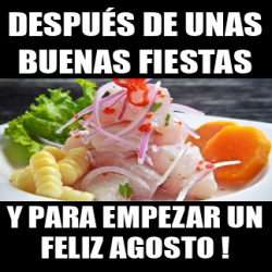 Meme Personalizado - Después de unas buenas fiestas Y para empezar un ...