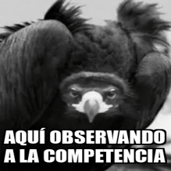 Meme Personalizado - Aquí observando a la competencia - 33158948
