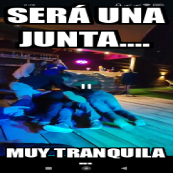 Meme Personalizado - Será una junta.... muy tranquila ... - 33162375