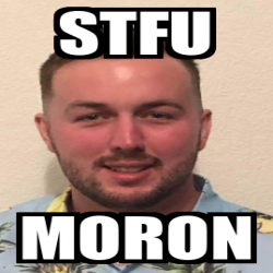 Meme Personalizado - Stfu Moron - 33168680