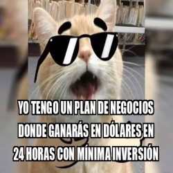 Meme Personalizado - Yo tengo un plan de negocios donde ganarás en ...