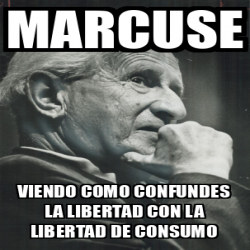 Meme Personalizado - MARCUSE VIENDO COMO CONFUNDES LA LIBERTAD CON LA ...