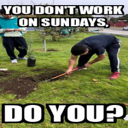 Meme Personalizado - You don't work on Sundays, do you? - 33213149