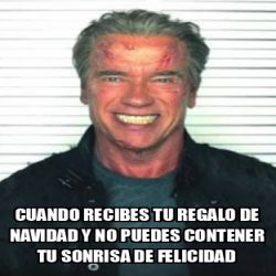 Meme Personalizado - Cuando recibes tu regalo de navidad y no puedes ...