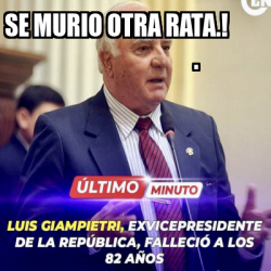 Meme Personalizado - SE MURIO OTRA RATA.! . - 33222627